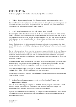 Checklista acceptjuridik | DokuMera