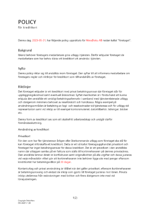 Policydokument | DokuMera
