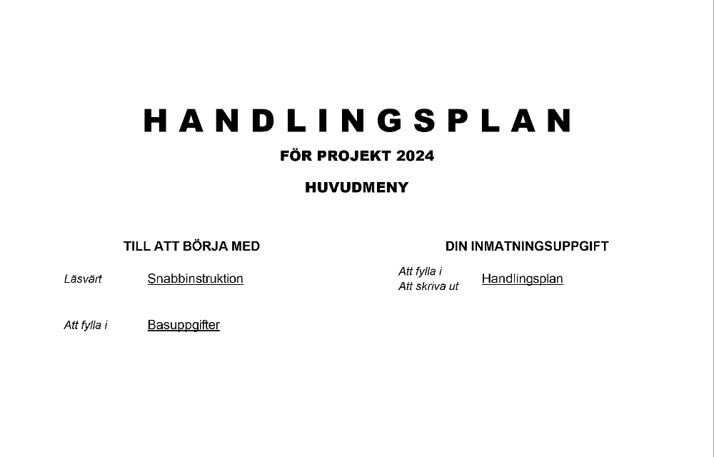 Handlingsplan projekt | DokuMera